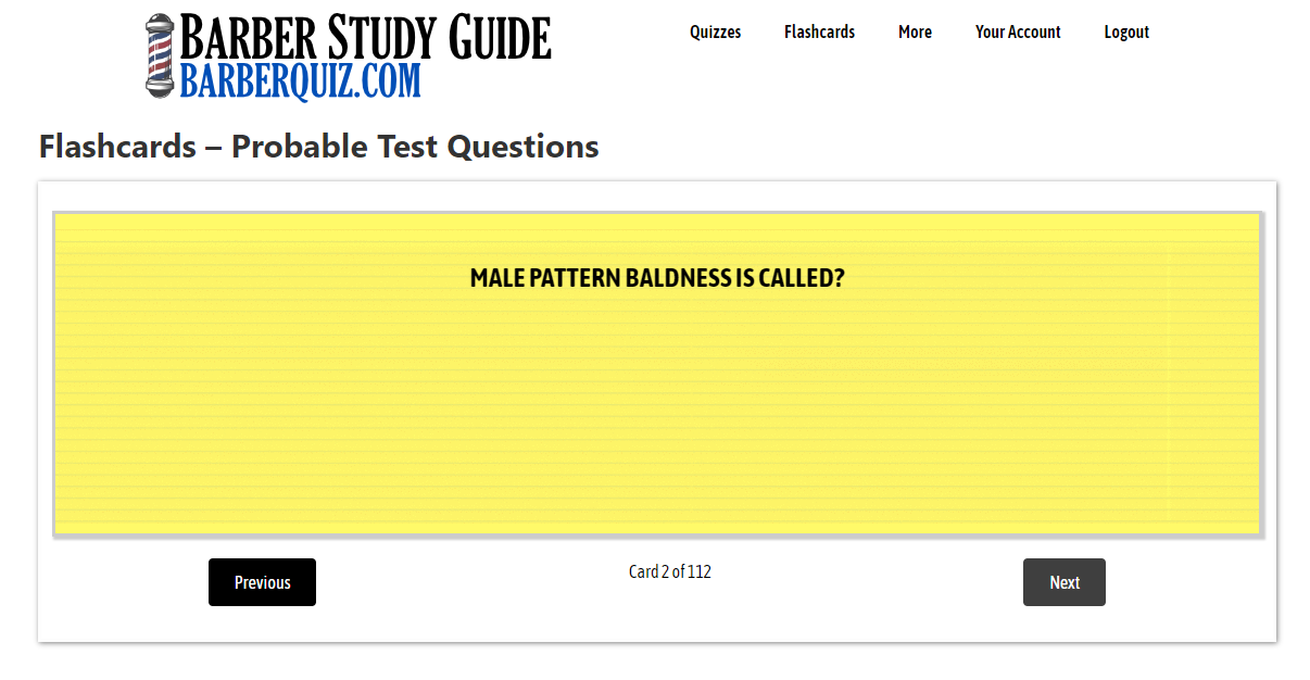 BarberQuiz.com – State Board Quizzes and Flashcards
